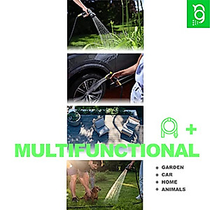 Nifty Grower Expandable Garden Hose 100FT - Hoses Expandable 100 FT Heavy Duty w/Double Latex Core - 100 Foot Hose w/Brass Fittings - Collapsible Hose 100FT