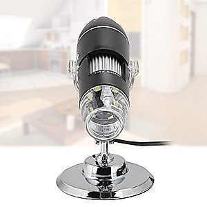 USB Microscope,1600X Digital Electron Microscope USB Video Camera 2MP 1600x1200 with 8 LED,High Speed DSP,Macro Lens,8 LED Magnification Endoscope Camera