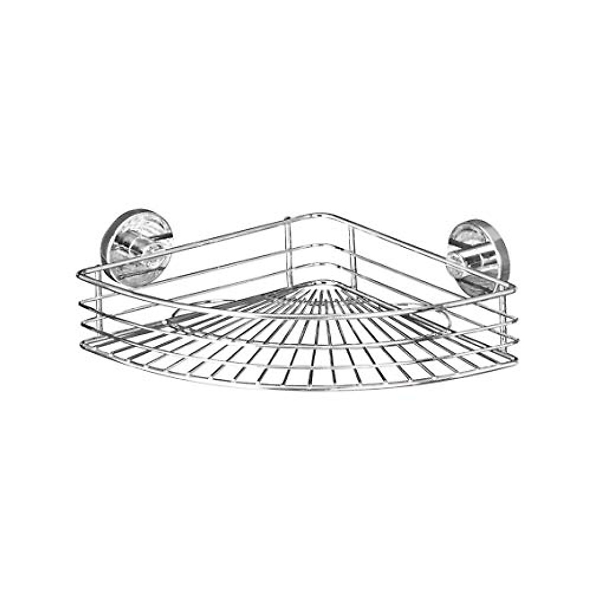 Bari Shower Corner Shelf Vacuum-Loc, Shower Organizer, Shower Corner Caddy, Shower Holder Organizer, Shower Holder, adhesive Shower Shelf, Shampoo holder, rustproof, chrome steel