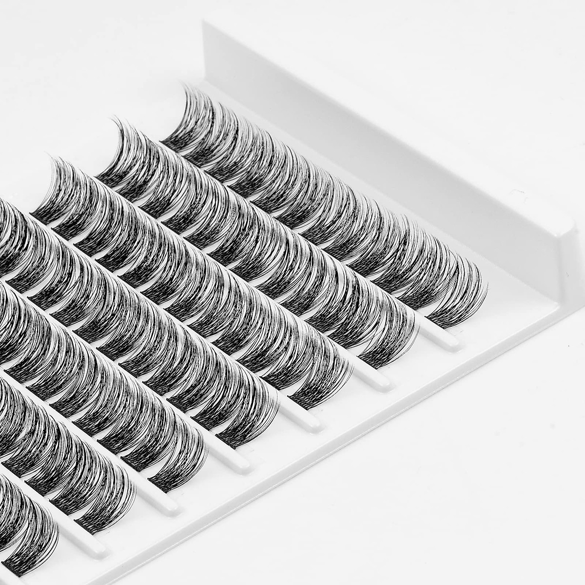 WONSIS Lash Clusters, 120 Pcs Individual Lashes Cluster, Soft and Lightweight Individual Lashes, 0.07 Thickness C Curl Synthetic Reusable Artificial DIY Lash Extension (Volume-Medium 12mm)