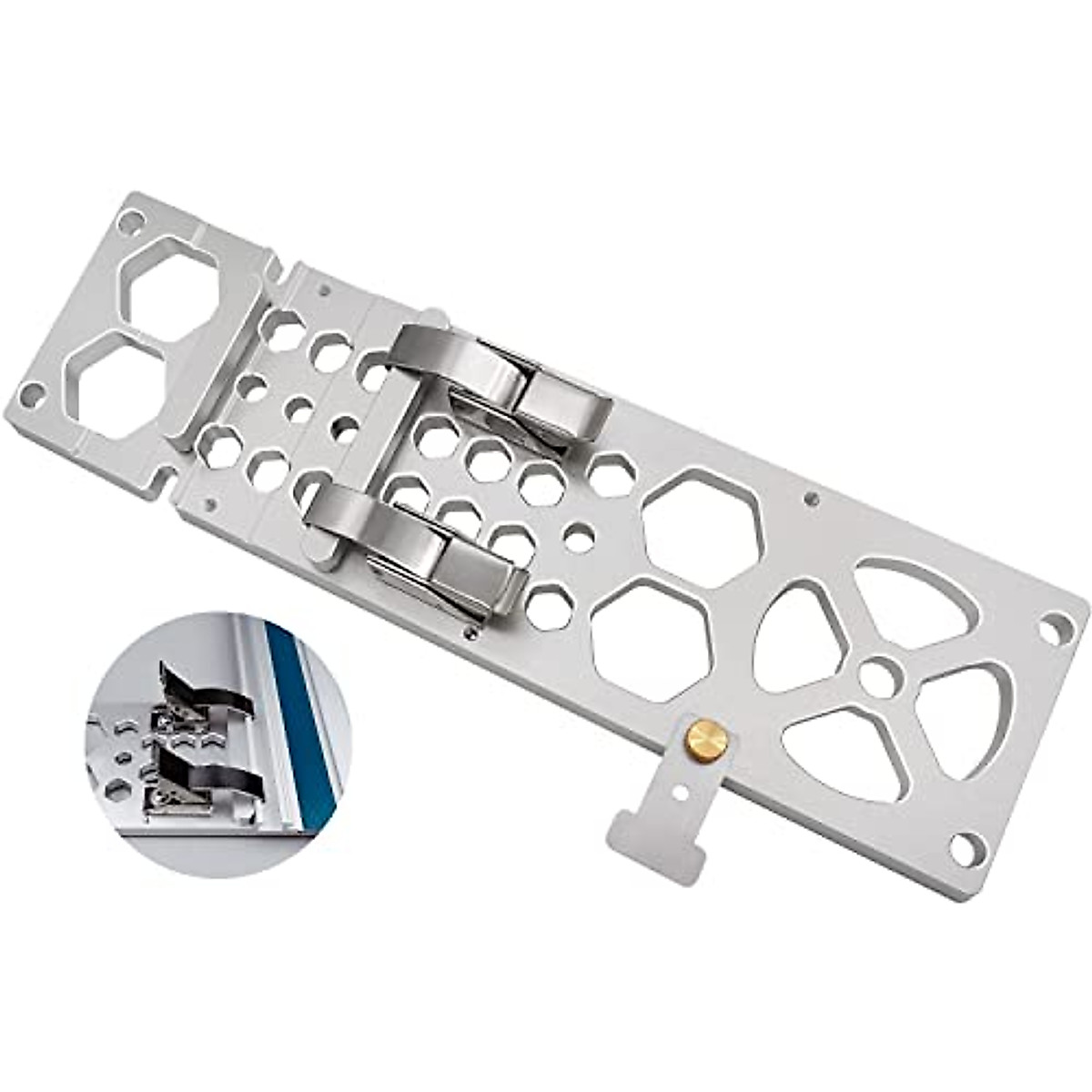 13.4inch Track Saw Square Guide Woodworking 90° Right Angle Circular Saw Guide Rail Angle Stop Accessories Compatible with Festool/Makita Guide Rail