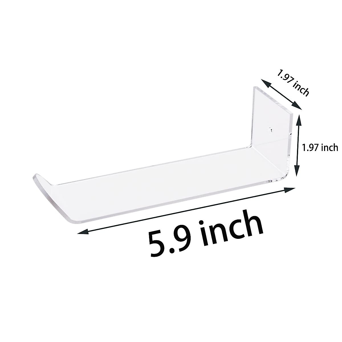 Clear Acrylic Headband and Jewelry Organizer Rack - 6 Pack Hair Accessories and Bracelet Display Stand