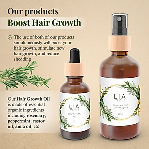 Lia Organics Rosemary Hair Growth Scalp Spray