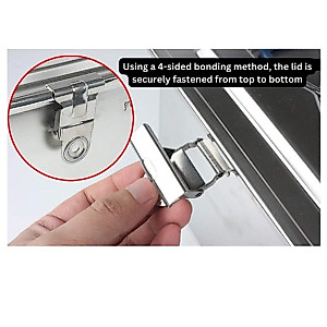 Greenkeeps All Stainless Steel Storage Airtight Food Container with Lid (5.4L (183 Oz))