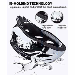 LAMONKE Bike Helmet with USB Rechargeable LED Light Detachable Goggles and Sun Visor, Mountain & Road Bicycle Helmets for Men Women Adult Cycling Helmets