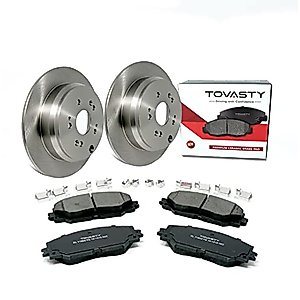 [Rear] TOVASTY Brake Pads and Rotors Kit for NISS(AN Maxima 2002-2003 OE-Series [BKN2146]