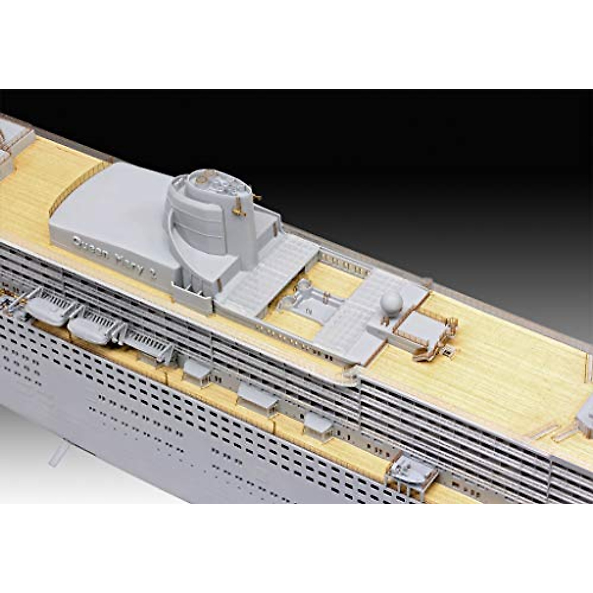 Revell RV05199 1:400-Queen Mary 2 Platinum Edition Plastic Model kit, Multicolour, 1/400