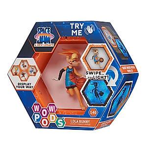 WOW! PODS Space Jam: A New Legacy - Lola Bunny | Light-Up Bobble-Head Figure | Official Warner Bros Collectables, Toys and Gifts for Boys and Girls, Aged 5+