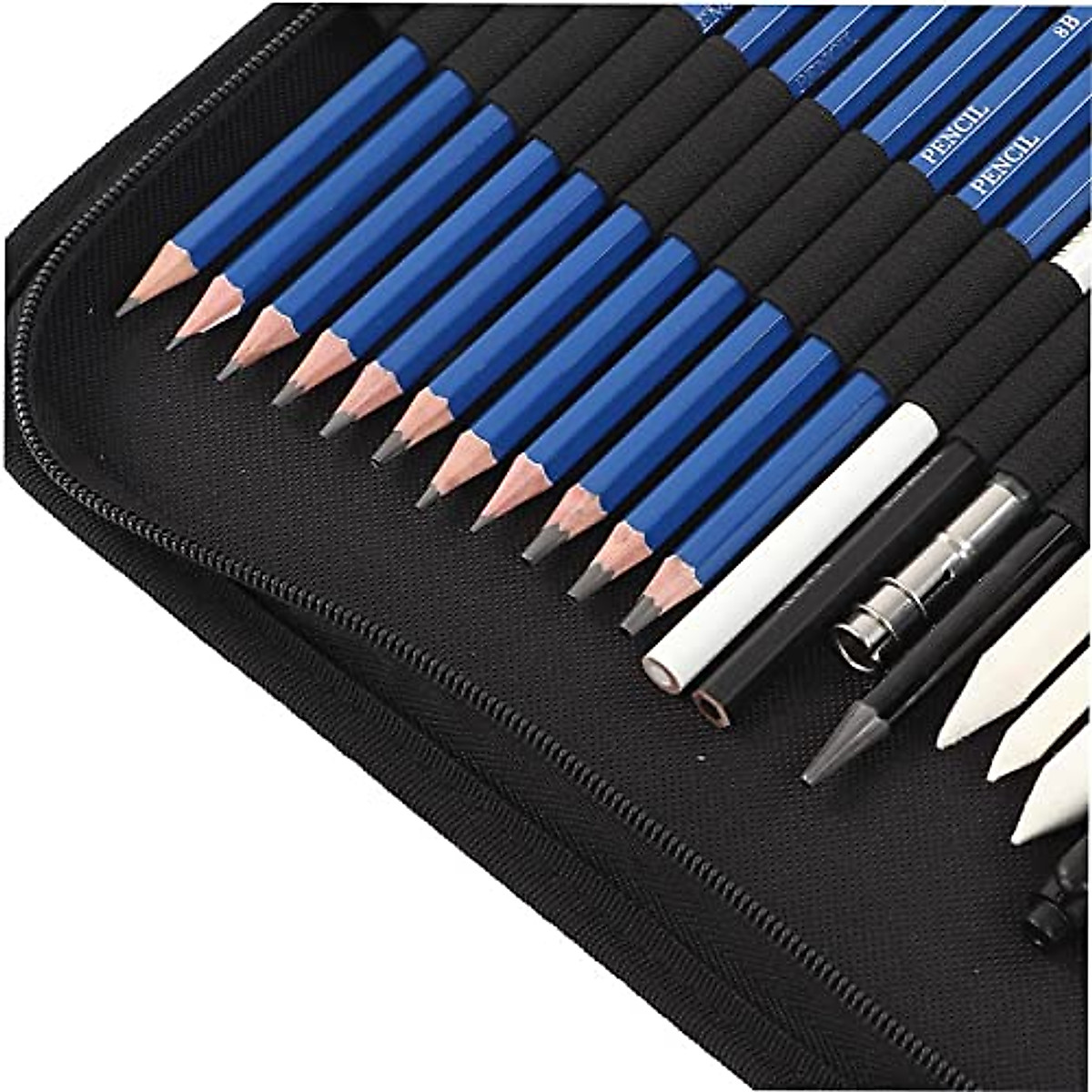 100-Piece Multifunctional Sketch Set in Portable - Complete Artist Kit for Sketching Drawing and Coloring at Home School or On-the-Go