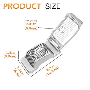Egg Slicer,Egg Slicer for Hard Boiled Eggs Heavy Duty Strawberry Cutter - Egg Slicer for Hard Boiled Eggs Tomato Slicer Tool Mushroom Slicer Fruit Slicer Cutter