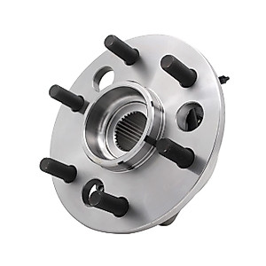 Afa Motors 515024 Front Wheel Bearing Hub Assembly 4WD Replacement for Chevrolet K1500 K2500 Suburban Tahoe, GMC K1500 K2500 Suburban Yukon, Cadillac Escalade Hub Bearing 6 Lugs 2 Pack