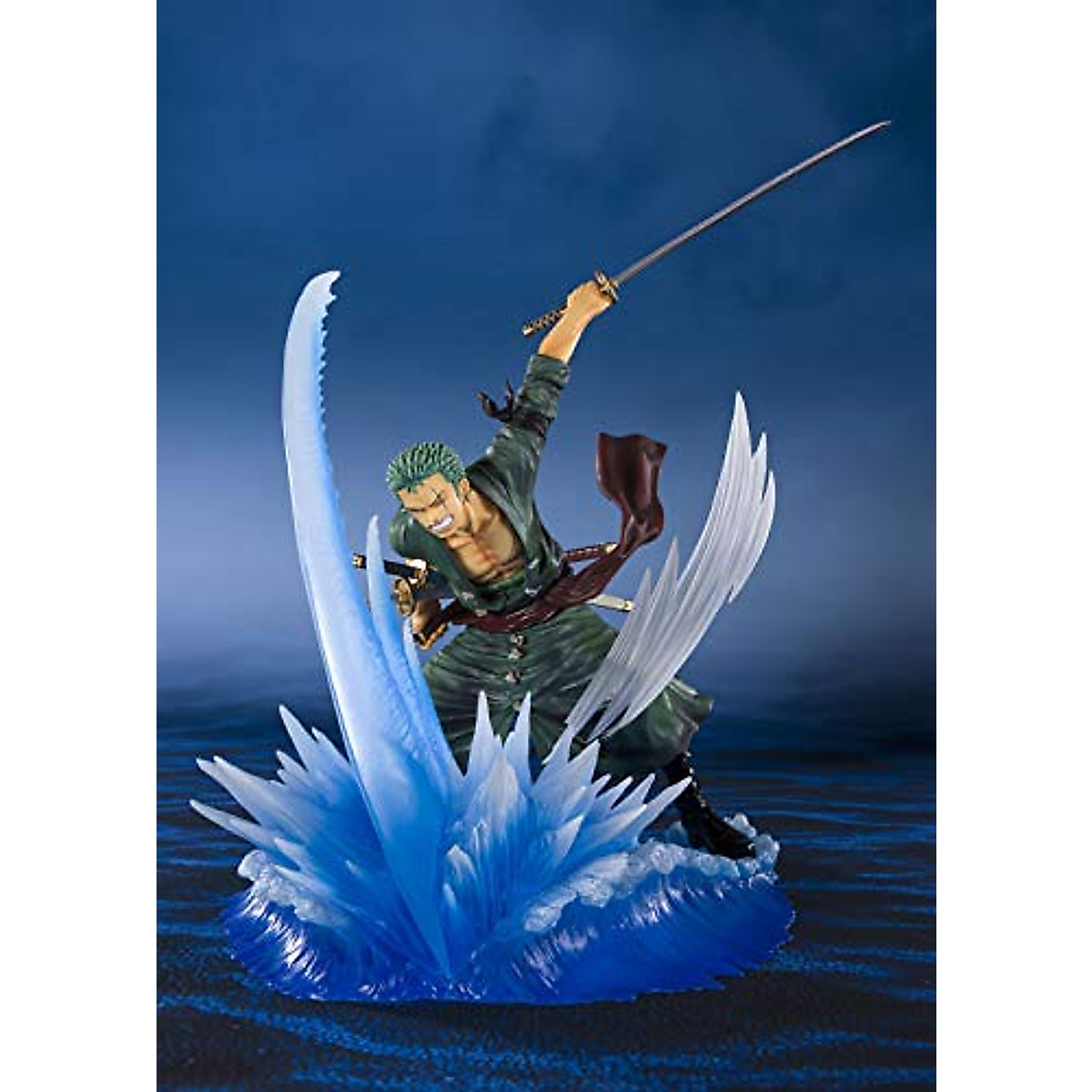 TAMASHII NATIONS Bandai Figuartszero Roronoa -Zoro- Yakkodori "Onepiece",White, Approx 190mm
