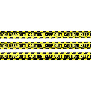 Decorative 20ft Halloween Caution Tape (Pack of 3)
