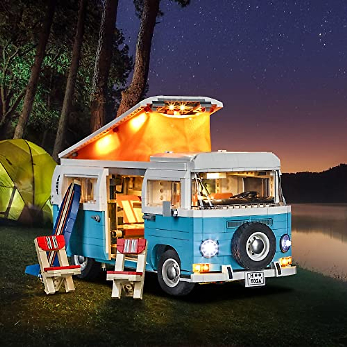 LIGHTAILING Led Light for 10279 T2 vw Bus Building Blocks Model - NOT Included The Model Set