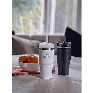 Stanley Quencher H2.0 Tumbler with Straw 14 oz | Flowstate 3-Position Lid | Cup Holder Compatible for Travel | Insulated Stainless Steel Cup | BPA-Free | Ash