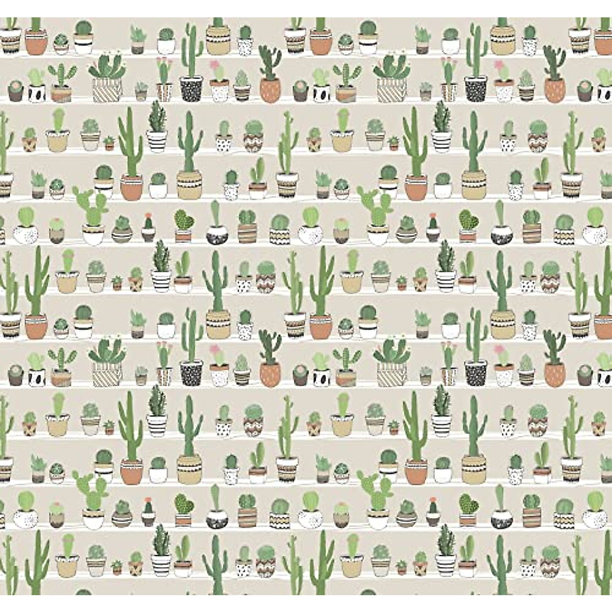 Stesha Party Cactus Wrapping Paper Plant Lover Gift - Folded Flat 30 x 20 Inch - 3 Sheets