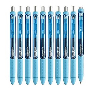 Paper Mate InkJoy Retractable Gel Pen, 0.7mm, Medium Point, 10-Count (Bright Blue)