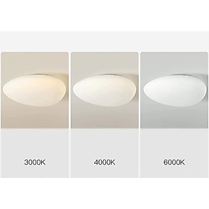 Ceiling lamp Nordic Simple Ceiling Light White Pebble Shape Ceiling Light Flush Mount Ceiling Lamp for Bedroom Study Cloakroom