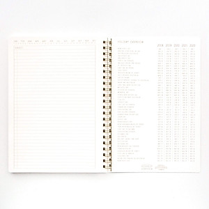 DesignWorks Ink A4-8.25" x 11.625" Speckled Ivory White Textured Paper Notebook Journal with Gold Accents, Lined Pages, and Durable Spiral Binding for Work, Writing, Journaling