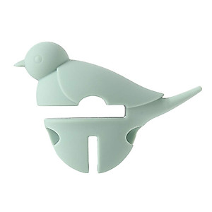 Hemoton Pot Lid Holder, Bird Shape Silicone Lid Lifters, Pot Lid Lifts, Spill-Proof Lid Lifters for Soup Pot, Lid Lifter for Pots and Pans Lid Stand Heat Resistant Holder, Kitchen Cooking Tools(Green)