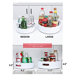Lazy Susan Countertop Turntable. Kitchen Pantry Cabinet Rotating Organizer. Spice Storage Rack. Bathroom Vanity Shelf Table
