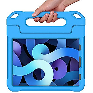 SUPLIK Kids Case for iPad Air 5th/4th Generation (10.9 inch, 2022/2020), iPad Air 10.9 Case with Screen Protector, iPad Pro 11 Protective Case with Handle Stand for Apple iPad Air 4/5 & Pro 11, Blue