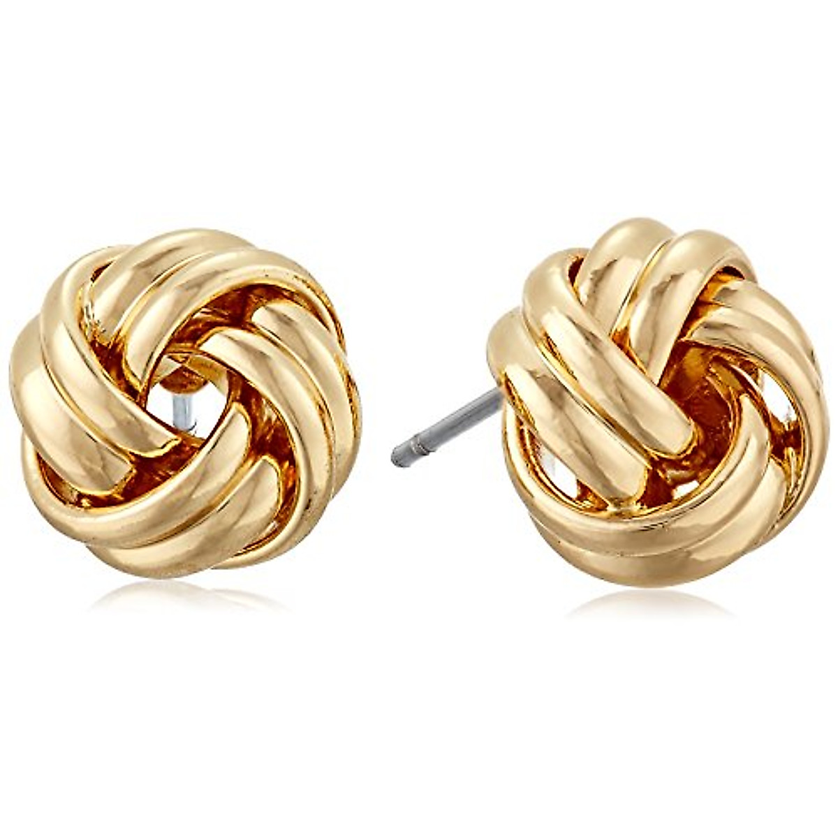 Anne Klein "Classics" Gold-Tone Knot Stud Earrings