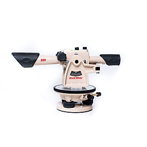David White LT6-900 Meridian 22X Optical Level-Transit Kit (10ths), Black