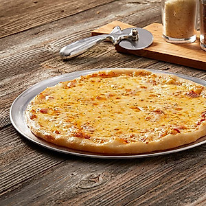 American Metalcraft TP19 TP Series 18-Gauge Aluminum Pizza Pan, Standard Weight, Wide Rim, 19-Inch