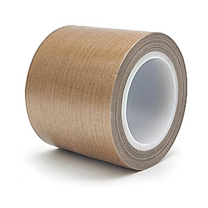 Teflon Tape, 2 in 30 FT Fabric PTFE Tape for Hand or Vacuum Impulse Sealer Machine, PTFE Coated Adhesive Tape for FoodSaver, Seal A Meal, Weston etc.