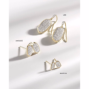 Kendra Scott White Diamond Marisa Stud Earrings in 14k White Gold, Fine Jewelry for Women