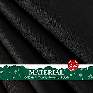 Aocoz Square Tablecloth 52 x 52 Inch Black Tablecloths Stain-Wrinkle Resistant Washable Polyester Table Cloths for Holiday, Buffet Parties,and Wedding
