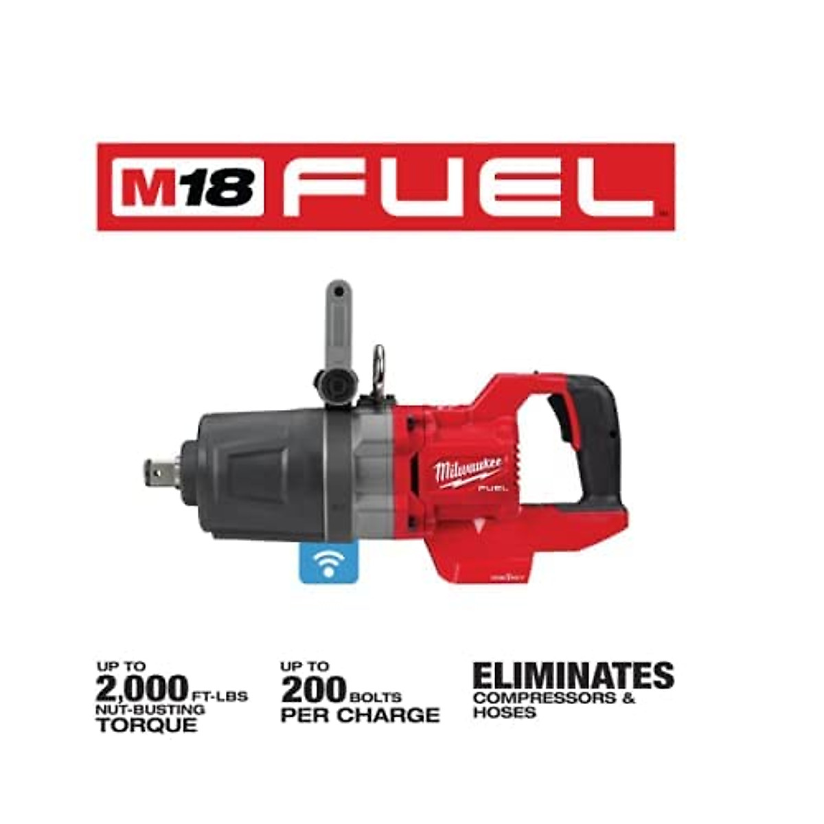 Milwaukee 2868-20 M18 FUEL 1 in. D-Handle High Torque Impact Wrench TOOL ONLY