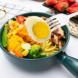 Extendable fork Spoon, Telescopic Fork and Spoon Set Stainless Steel Long Fork Extender Dinner Retractable Spoons Expandable Extension Fork Spoon Extends to 25.2" Tableware for BBQ Fruit