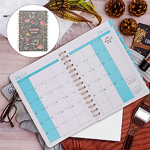 Cabilock 2023 Agenda Book Spiral Notepad Note Taking Notebook Work Notepad Floral Note Pads Planner Notebook Writing Journal Notebook Note Supplies Office Accessory Time Management Notepad
