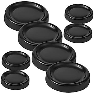 BESTonZON 8pcs Washing Machine Cushion Adjustable Base Cushions for Chairs Mattress Base Furniture Feet Pads Rose Vibrations Small Furniture Pads Pvc Black Washing Machine Mat Bed Risers