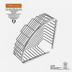 VIBORG Deluxe Solid Thick SUS304 Stainless Steel Wire Wall Mounted Single Tier Bathroom Corner Shower Basket Bath Caddy Shelf Organizer Storage Holder for Shampoo Conditioner. Polished mirror-like