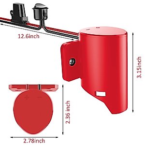 Power Wheel Adapter with Fuse & Switch, Secure Battery Adapter for Milwaukee 12V M12 Lithium Battery, with 12 Gauge Wire, Good Power Convertor for DIY Ride On Truck, Robotics, RC Toys and Work Lights