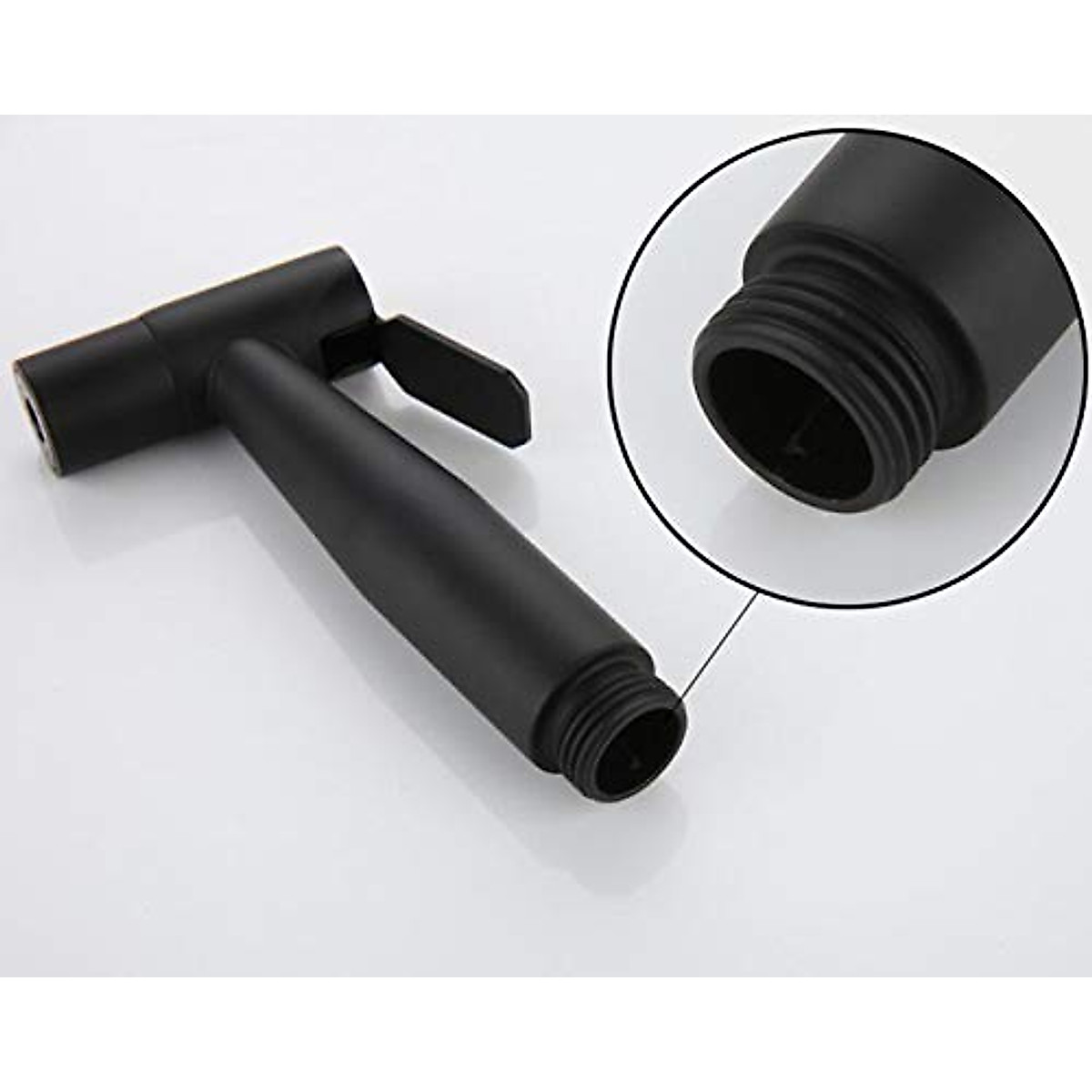 BINCAVIDOU Bidet Spray Set, Toilet Bidet Set Black Brass Hot Cold Bathroom Toilet Shower Blow fed Spray Gun Nozzle Bidet Faucet Bathroom,B