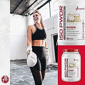 Metabolic Nutrition Whey Protein Isolate ISO PWDR Butter Pecan Cookie, 1.54lb, 23 Servings, 26g Protein, Fast Digesting, Zero Carbs, Delicious Flavor, Very Low Carbs & Fat, Zero Lactose