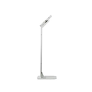 Locking Floor Stand - CTA Premium Large Locking Floor Stand Kiosk with Steel Body and Heavy-Duty Locking Enclosure with Keys for iPad Pro 12.9", Surface Pro 3, 4, 5, 6, 7, 8, X (PAD-PLSW) - White
