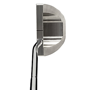 Bell IV H-390 Half-Offset CNC Milled Full-Mallet Golf Putter + Winn Dri-Tac Dark Gray Midsize Grip (Right, 39)