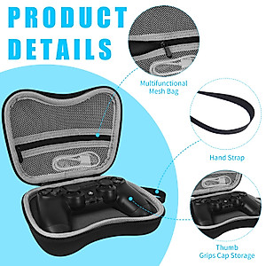 YiePhiot PS4 Controller Box for PS4 controller, PS4 Controller Storage Bag Compatible with DualShock 4 Wireless Controller, Black