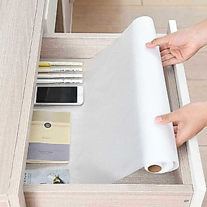 Shelf Liners, Kitchen Drawer Liner Drawer Mats Washable EVA BPA Free Waterproof & Oil-Proof Cupboard Cabinet Shelf Protector, 12 Inches x 10 FT, Non Adhesive Drawers (Diamond Pattern)