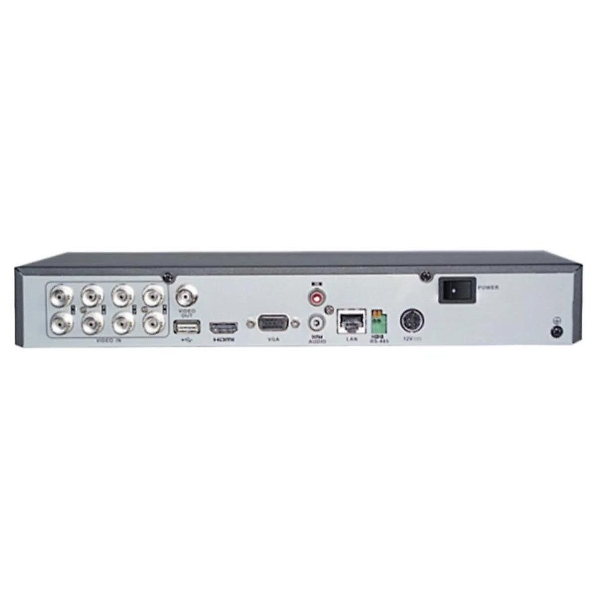 Hikvision DS-7208HQHI-K1 H.265+ 8CH Turbo HD DVR + 4CH IP (UP to 4MP IP Camera) Supports UP to 4MP HD-TVI/AHD (3MP ONLY CH1~CH4), 2MP HD-CVI, CVBS, 1 SATA for HDD (HDD NOT Included)