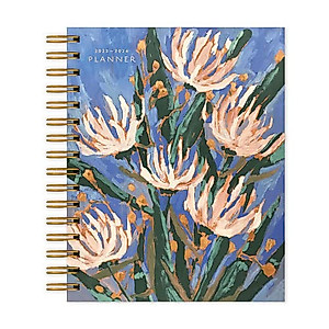 Legacy Pretty Petals Blue 8.5 x 7.25 Paper Seedlings 17 Month 2023-2024 Faith Planner