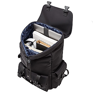 Colins Keirs Laptop Backpack 17 Inch. Drawstring Anti-theft Waterproof Tech Backpack with Laptop Compartment, Black 30L