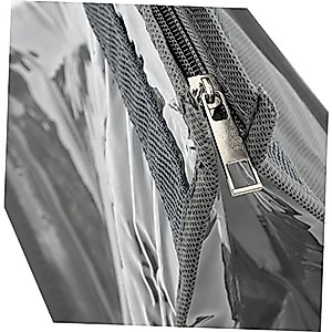 Cabilock 3pcs Bag Hanging Bag Zip Tote Bag Handbag Storage Bag Hanging Closet Bag Protector Clear Hangers Hanging Storage Pockets Purse Storage Organizer Zipper Storage Bags Purse