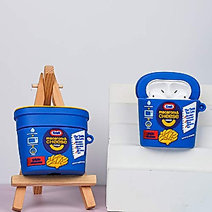 Besoar for Airpod Pro 2019/Pro 2 Gen 2022 Case, 3D Cute Silicone Cartoon Kawaii Cool Air pods Cover, Funny Fun Fashion Unique Food for Girls Women Boys Teen Soft Cases for Airpods Pro (Blue Cheese)