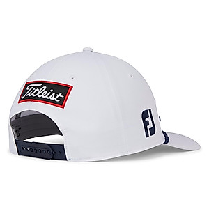 Titleist Men's Standard Tour Rope Golf Hat, White/Navy, One Size
